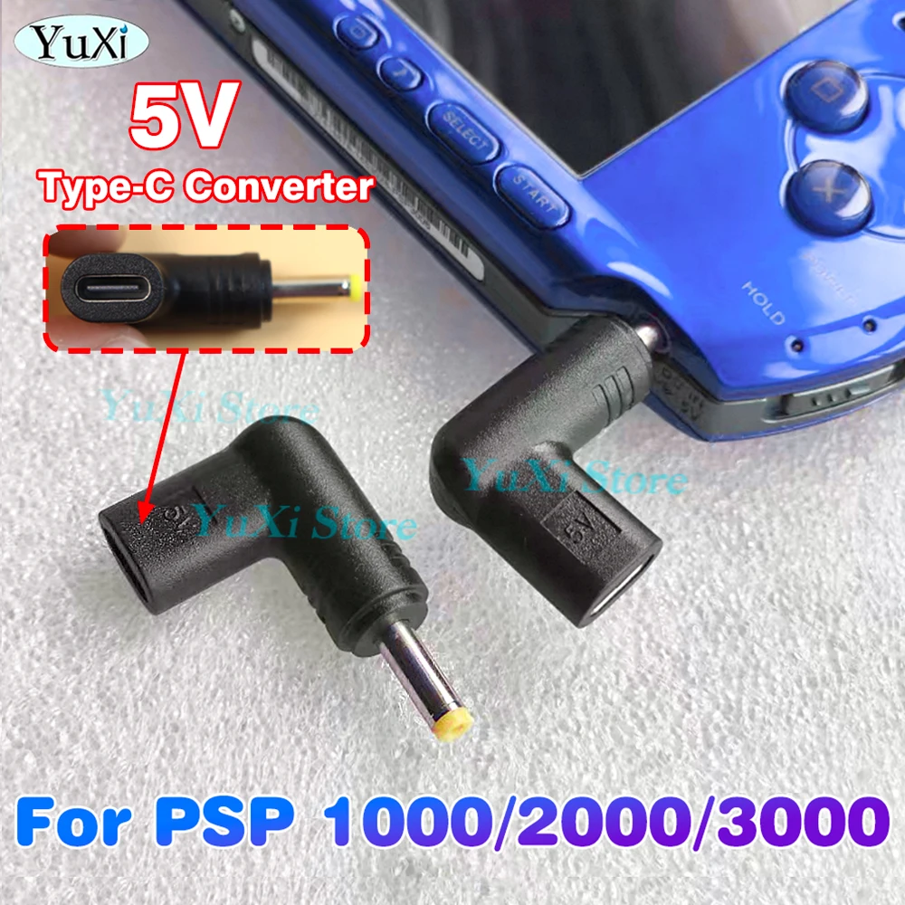 5v tipo-c para dc conversão de carga de energia para psp 1000 2000 3000 ...