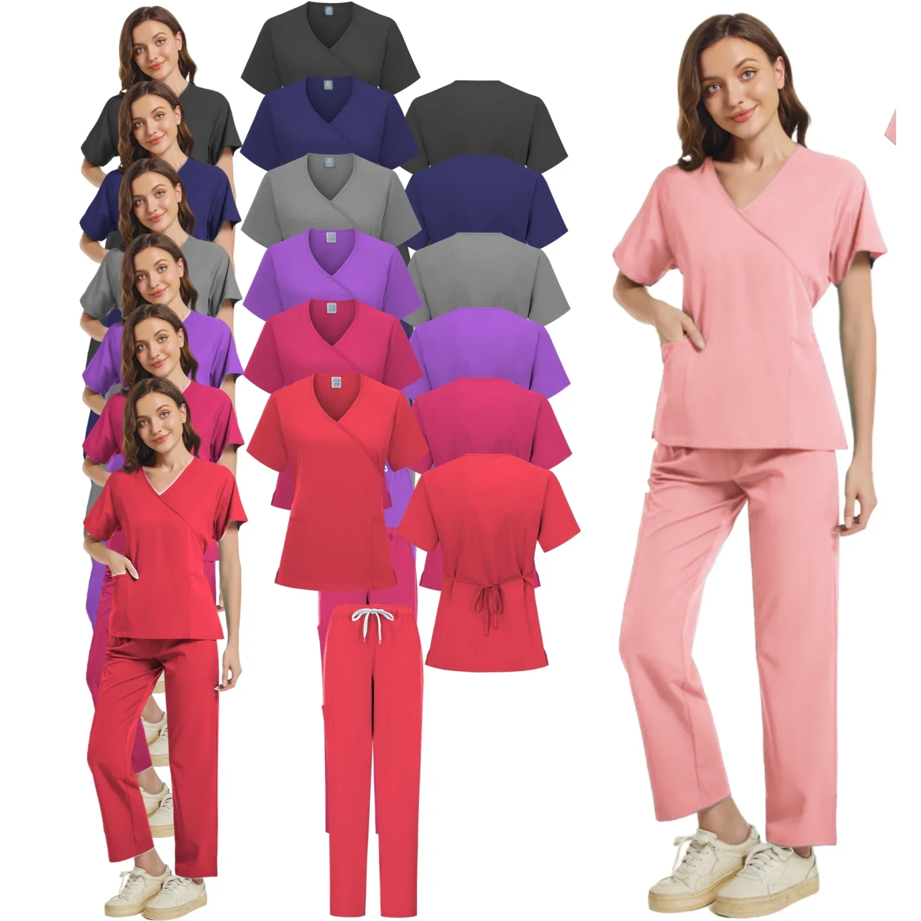 Ropa-quir-rgica-para-Hospital-uniformes-m-dicos-para-mujer-conjunto-de ...