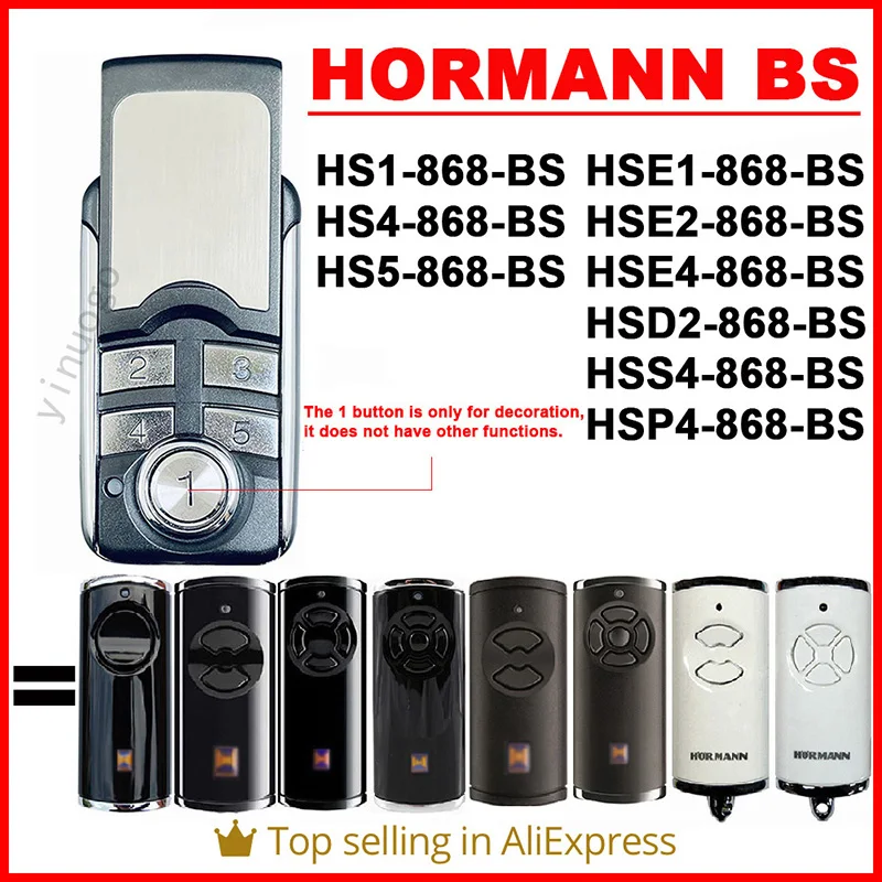 Hormann Hse2-868-bs Hse4-868-bs Garage Porte À Distance Duplicateur De Hormann Hs1 Hs4 Hs5 Hss4 ...