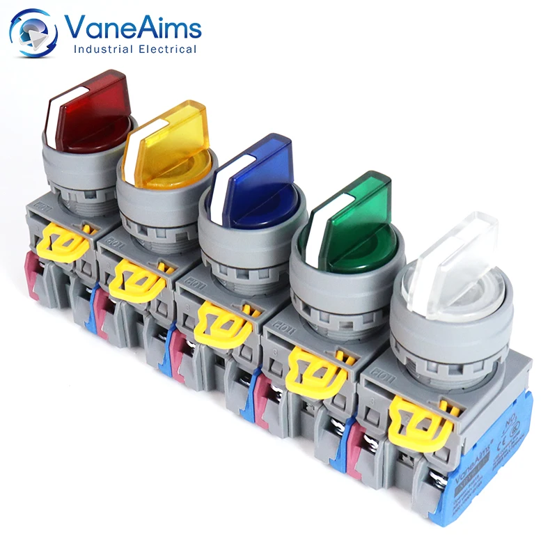 VaneAims-Illuminated-Knob-Rotary-Switch-FXBY6-Latching-Self-Locking ...