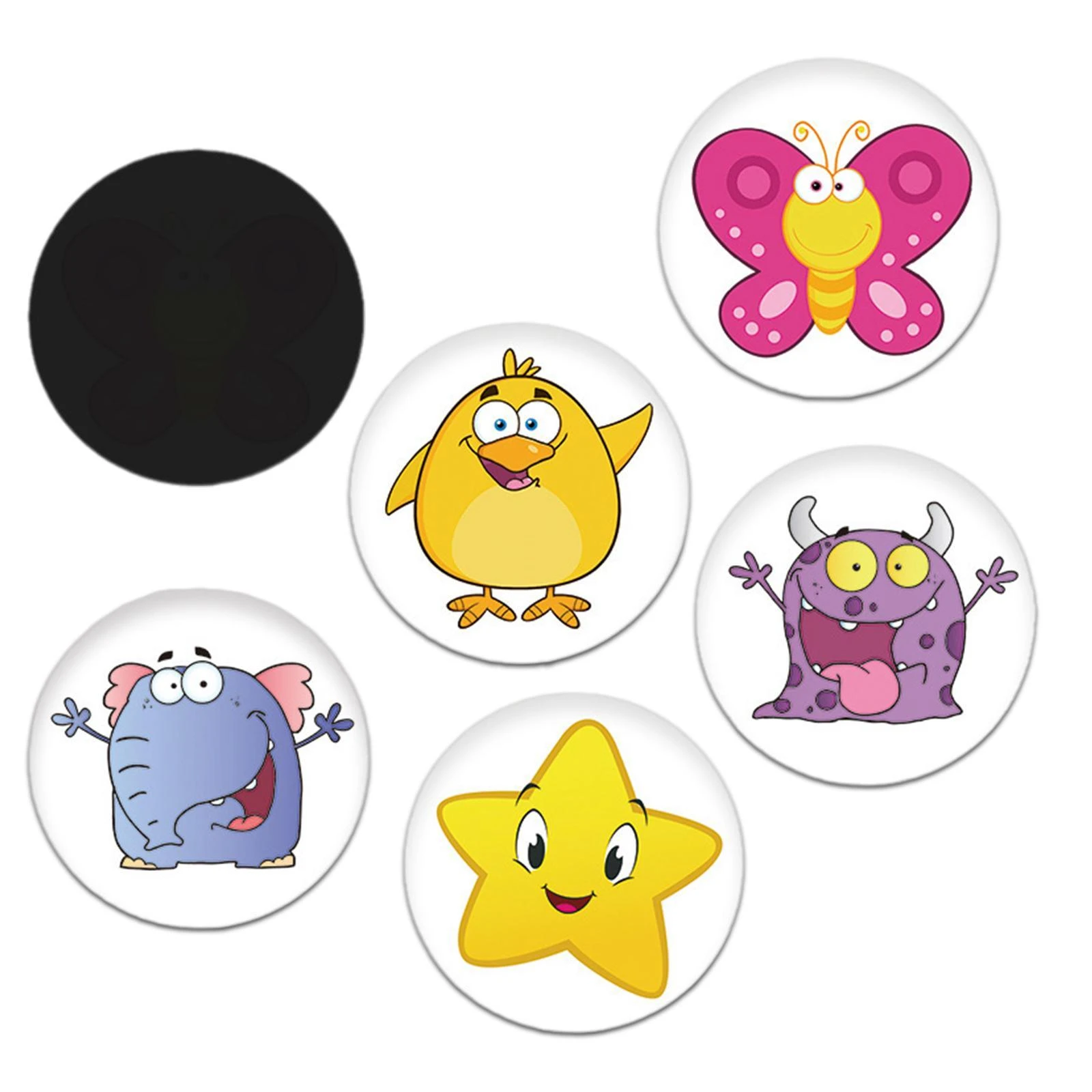 5pcs Cartoon Pee Target Pot Stickers Children's Stickers Color Changing ...