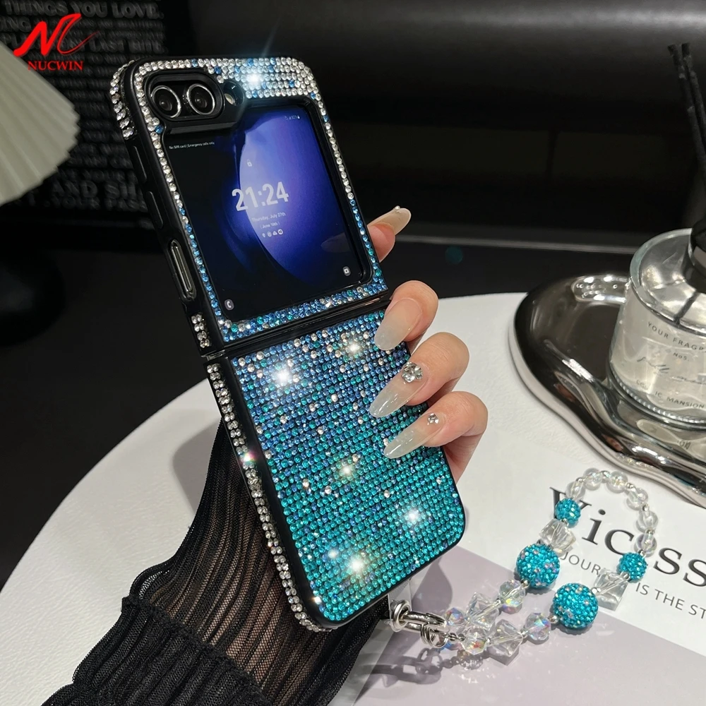 For-Samsung-Z-Flip-6-Luxury-Diamond-Case-Girl-s-Bracelet-Hand-Chain-Gradient-Glitter-PC.jpg