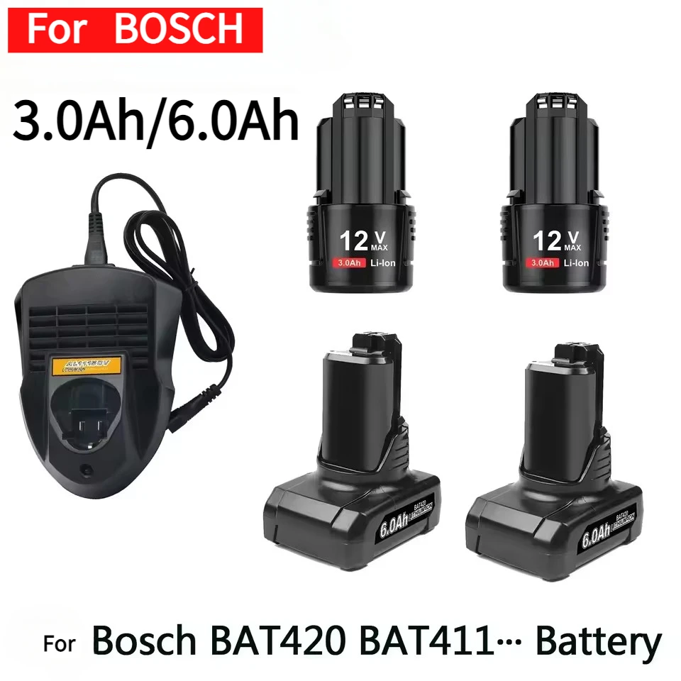 For Bosch lithium battery 12v 3Ah/6Ah Replacement Battery Cordless ...