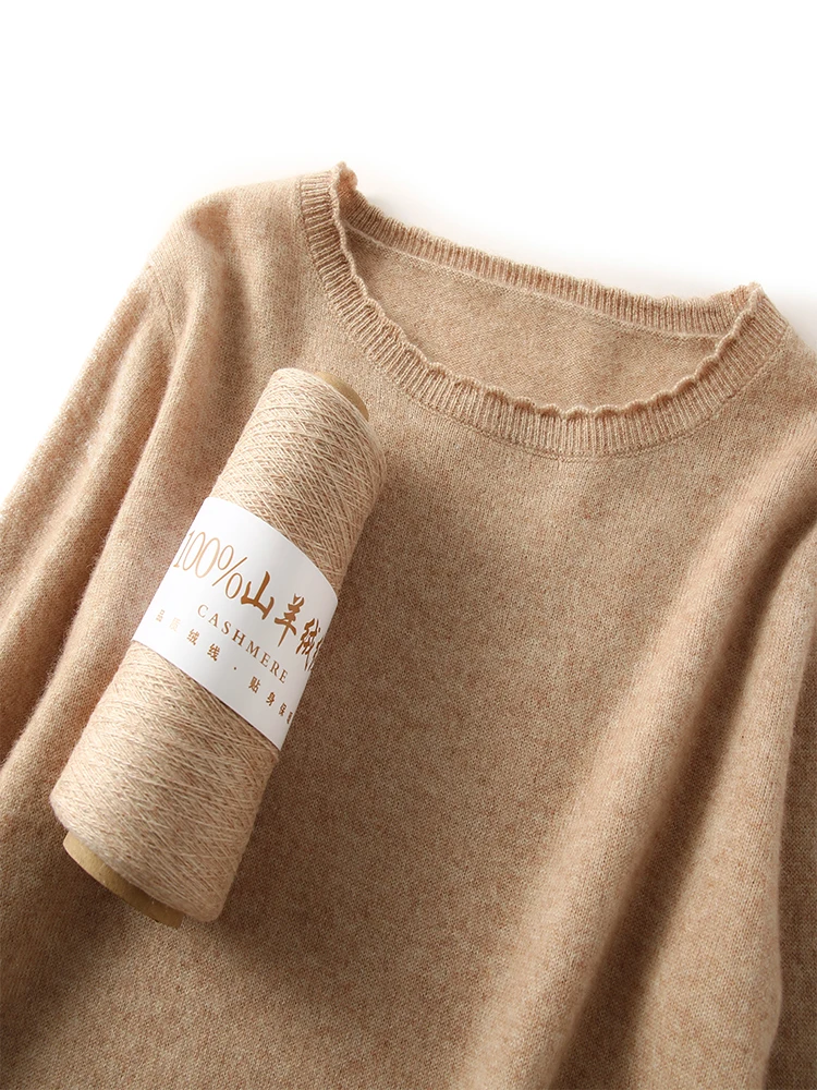 High-quality 100% Cashmere Women's Autumn and Winter Sweater Long ...