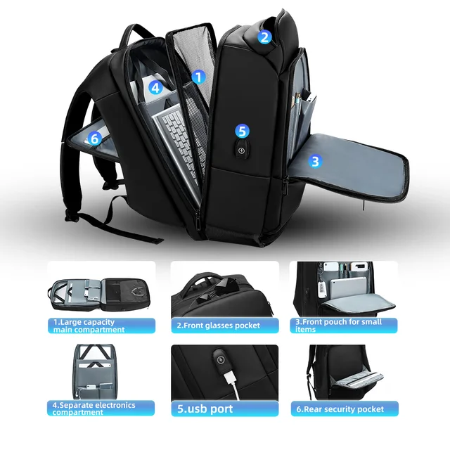 Sac à dos étanche multifonction pour homme - Sacoche Monsieur