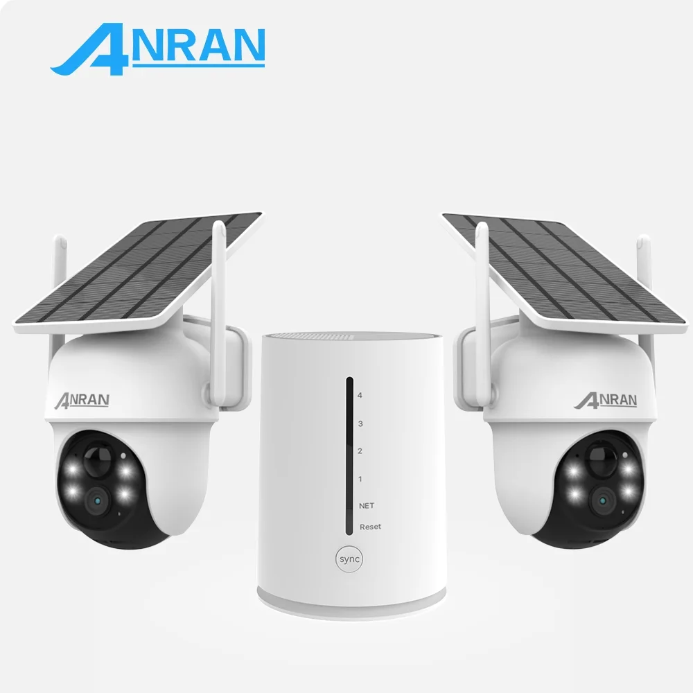 ANRAN-2K-draadloze-camerakit-op-zonne-energie-360-PTZ-bewaking ...