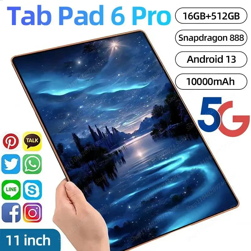 Tablet-Pad-6-Pro-Vers-o-Global-Android-13-Snapdragon-888-High ...
