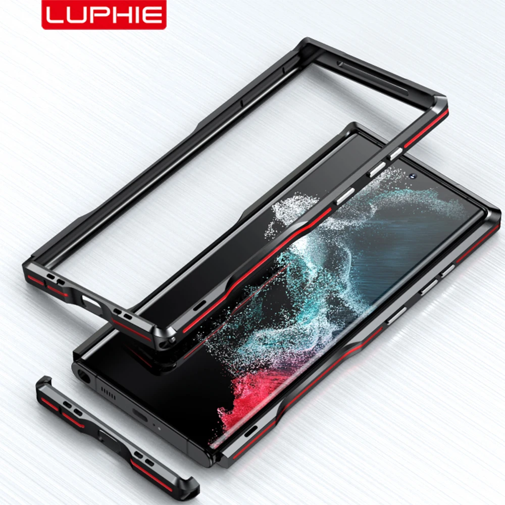 Original LUPHIE Metal Frame For Samsung Galaxy S22 Ultra S23 Bumper S21 ...