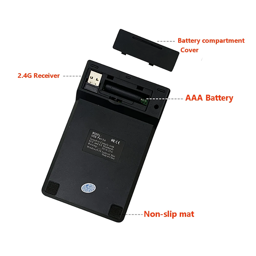 Mini Wireless Numeric Keyboard 2.4GHz Numpad 18 Keys Digital - NZshopsmart