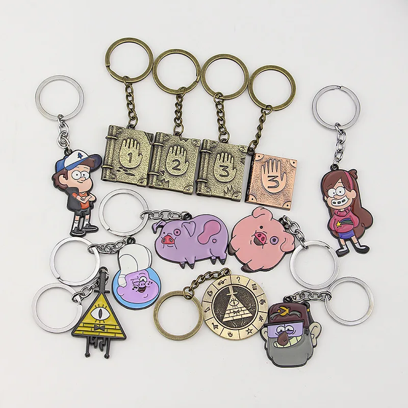 Metal-esmalte-chaveiro-de-anime-gravidade-chaveiro-cifrado-cidade ...