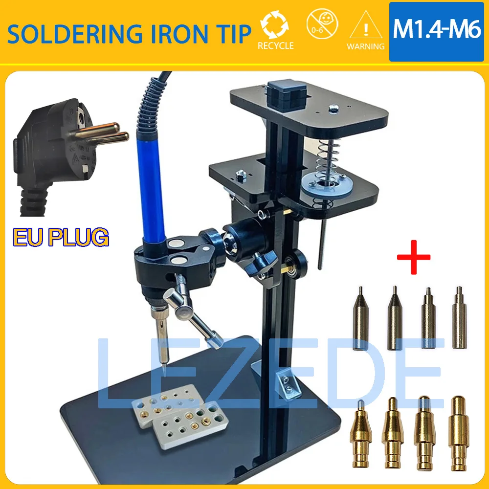 Kit d'insertion de pointe de fer à souder, insert de filetage, écrou en laiton, cuivre intégré ...