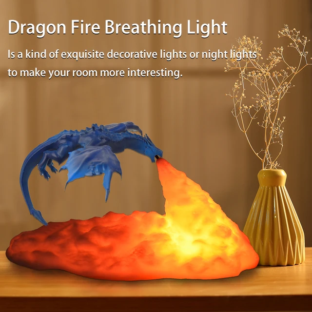 GFI™ Fire Breathing Dragon Rechargeable Table Lamp - Gifts for idea