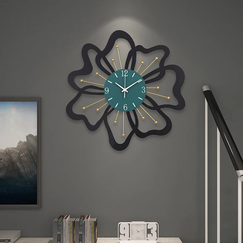 Quartz Minimalist Classic Wall Clock Oriental Art Interior Nordic Wall