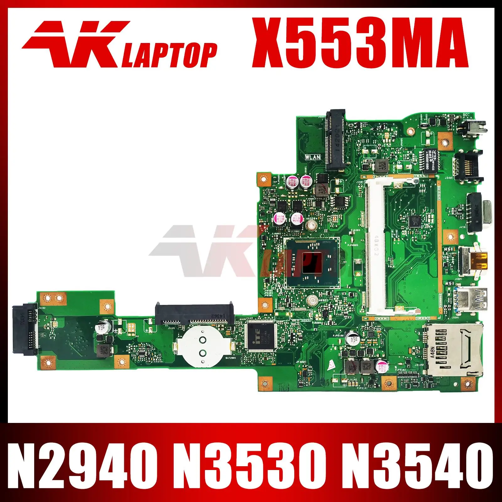 X553MA-Motherboard-N2830-N2840-N2930-N2940-N3530-N3540-CPU-For-ASUS ...