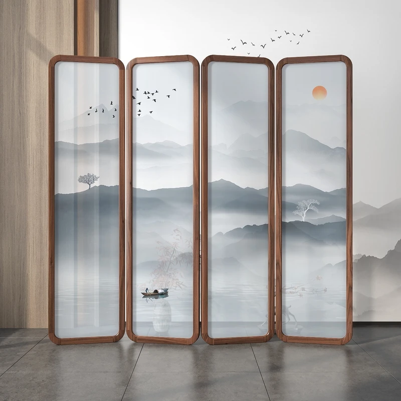 Customized-Chinese-style-screen-partition-living-room-bedroom-shelter ...
