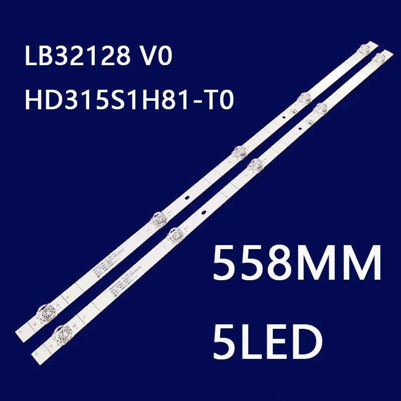 558mm-LED-Backlight-strip-5-Lamp-For-HZ32A35A-HZ32A35-HD315S1H81-T0 ...