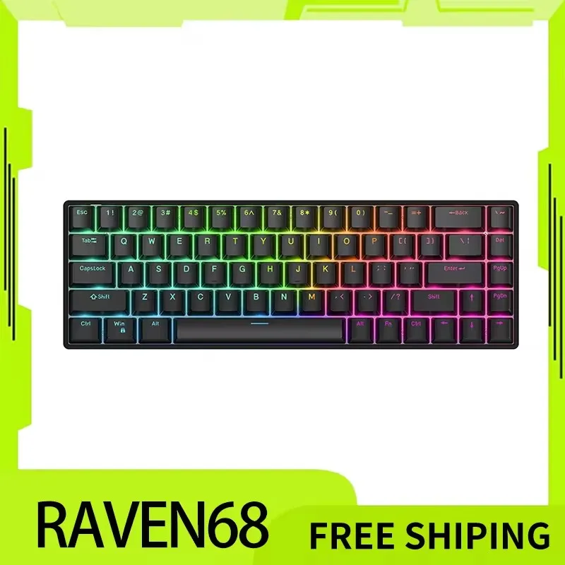 Teamwolf-Raven68-Wired-Magnetic-Axis-Mechanical-Keyboard-8k-Fast ...