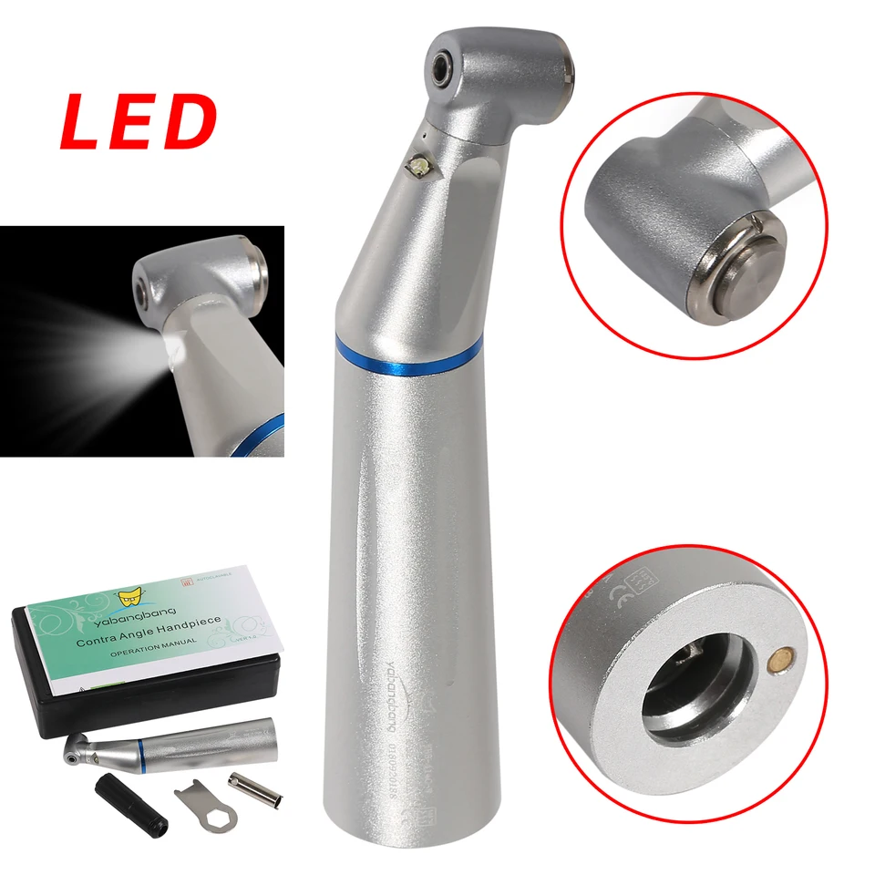 1:1 Contra Angle With Spray Dental Low-Speed Contra Angle Handpiece ...