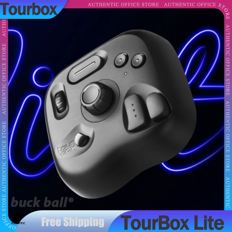 Tourbox-Lite-Portable-Keyboards-Mini-Wired-Keyboard-Designer-Handle ...