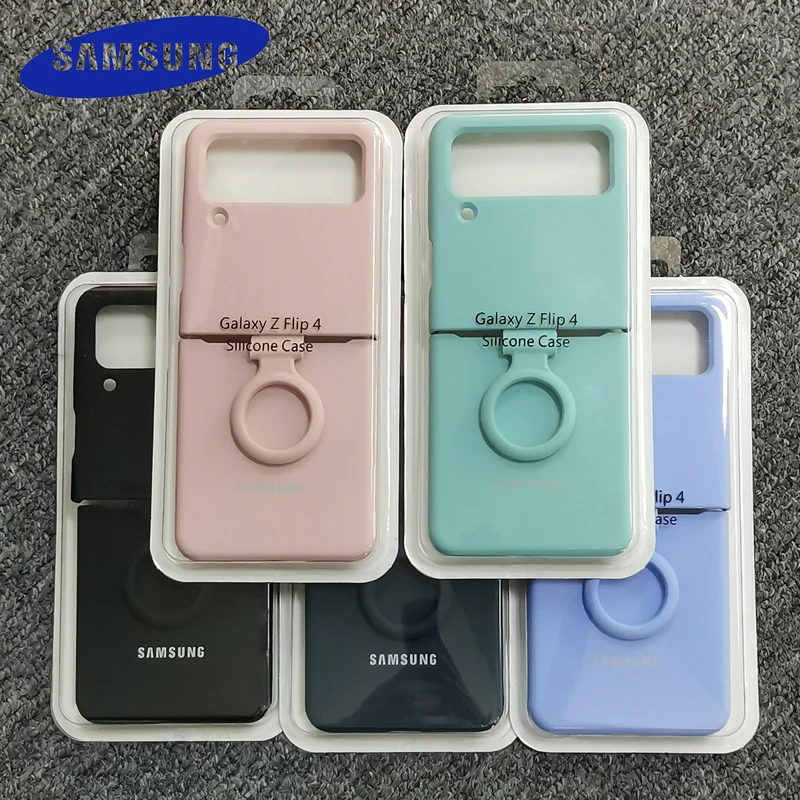 Silicone Cover Ring Samsung Galaxy Z Flip 3 | Soft Silicone Case Galaxy ...