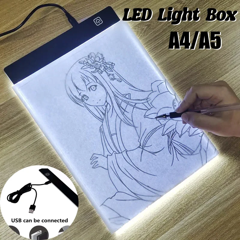 A4-A5-Led-Light-Box-Tracer-Usb-Kabel-Dimbare-Helderheid-Led-Artcraft ...