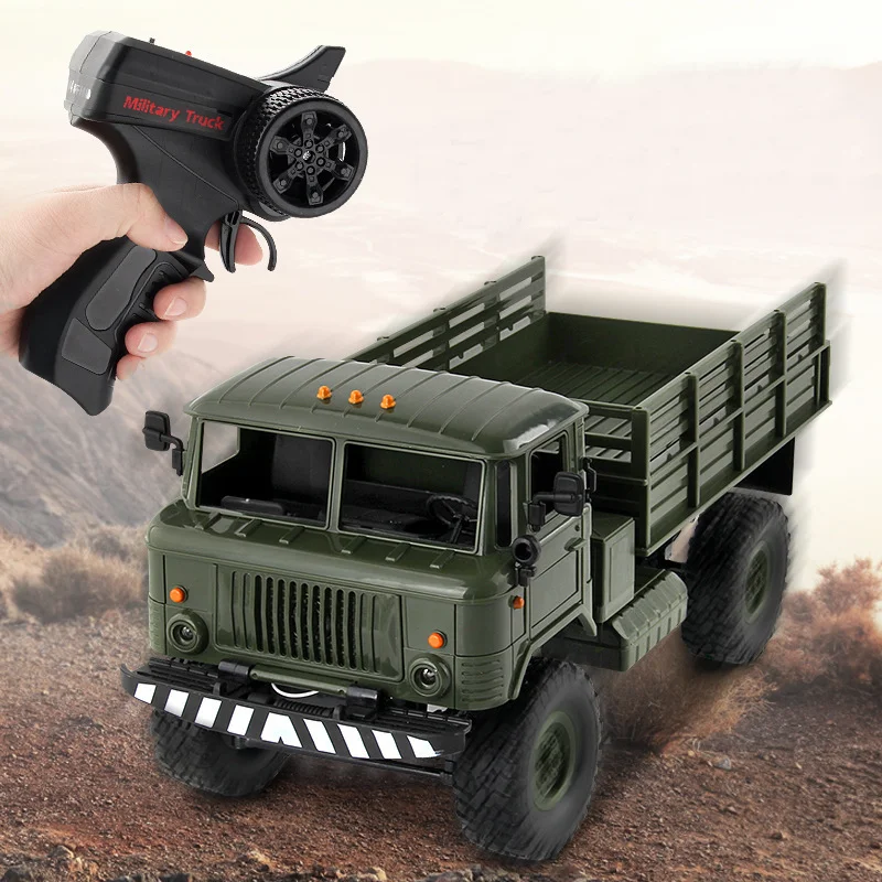 WPL-B-24-Remote-Control-Military-Truck-DIY-Off-Road-4WD-RC-Car-4-Wheel ...
