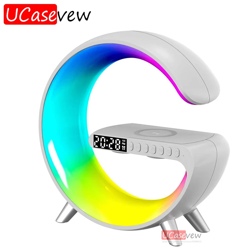 Multifunctional Wireless Charger Alarm Clock Bluetooth Speaker APP ...