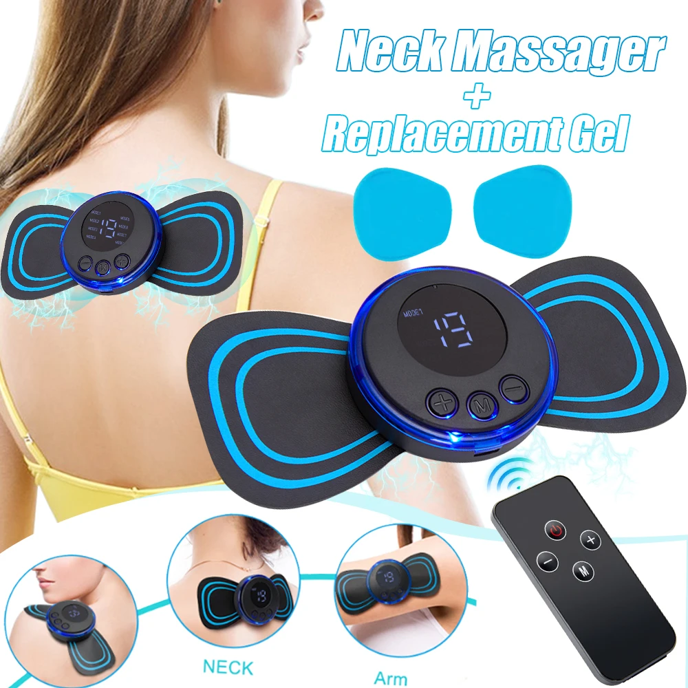 Electric-EMS-Neck-Massage-Cervical-Patch-vibrator-Pulse-Muscle ...