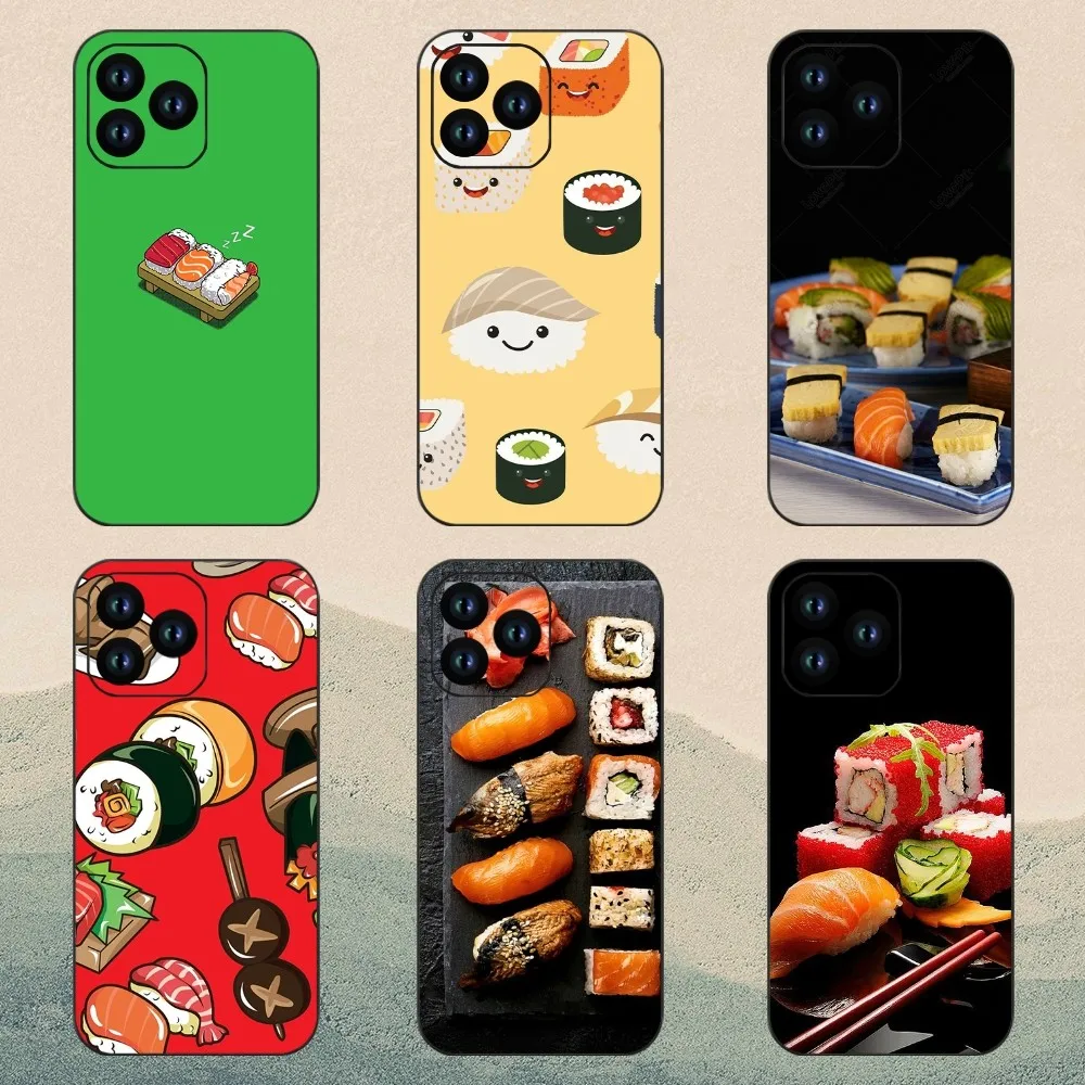 Japanese-cuisine-Sushi-food-Phone-Case-For-iPhone-11-12-13-14-15-Mini ...