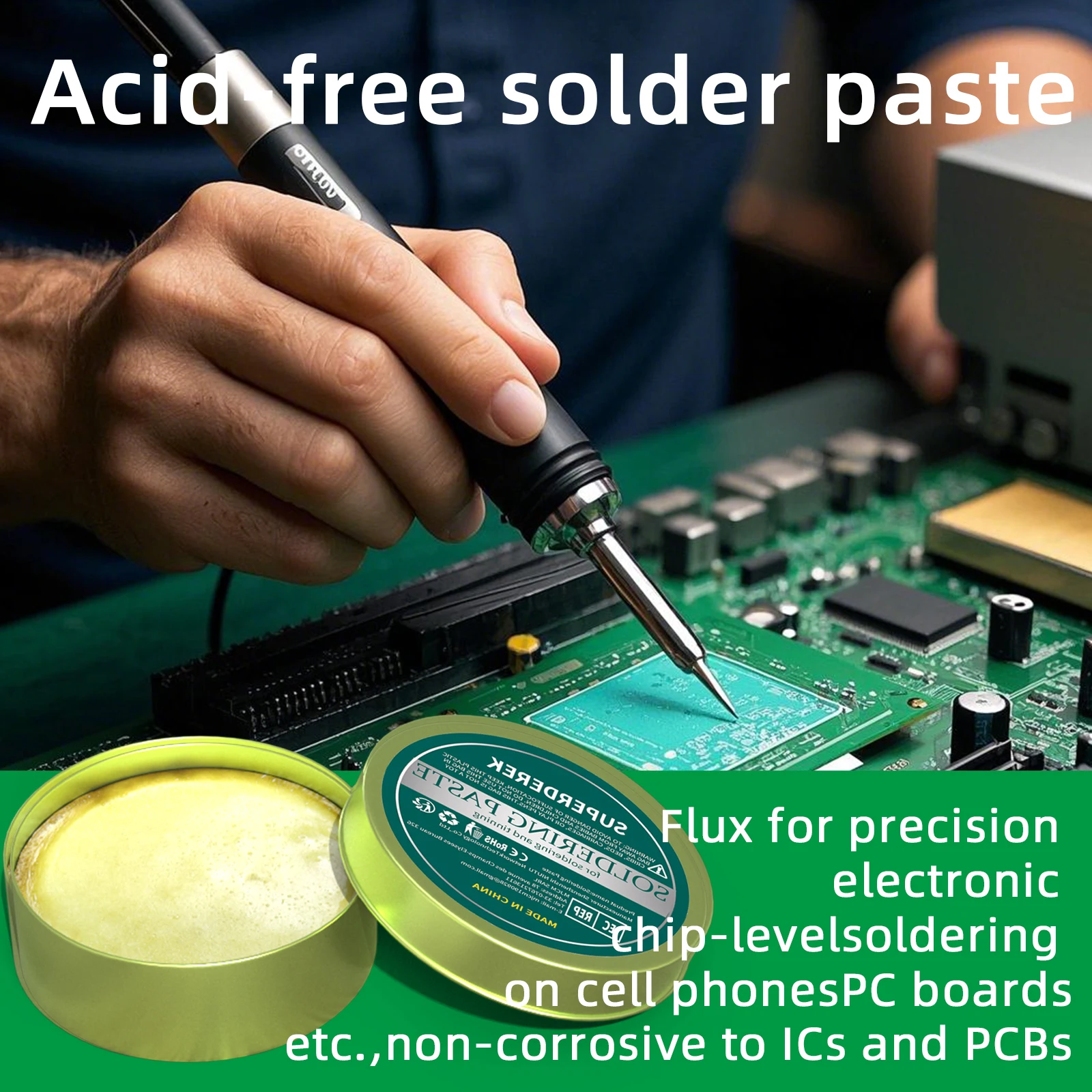 Electronic LED SMD Soldering Repair Flux Soldering Paste Rosin Paste ...