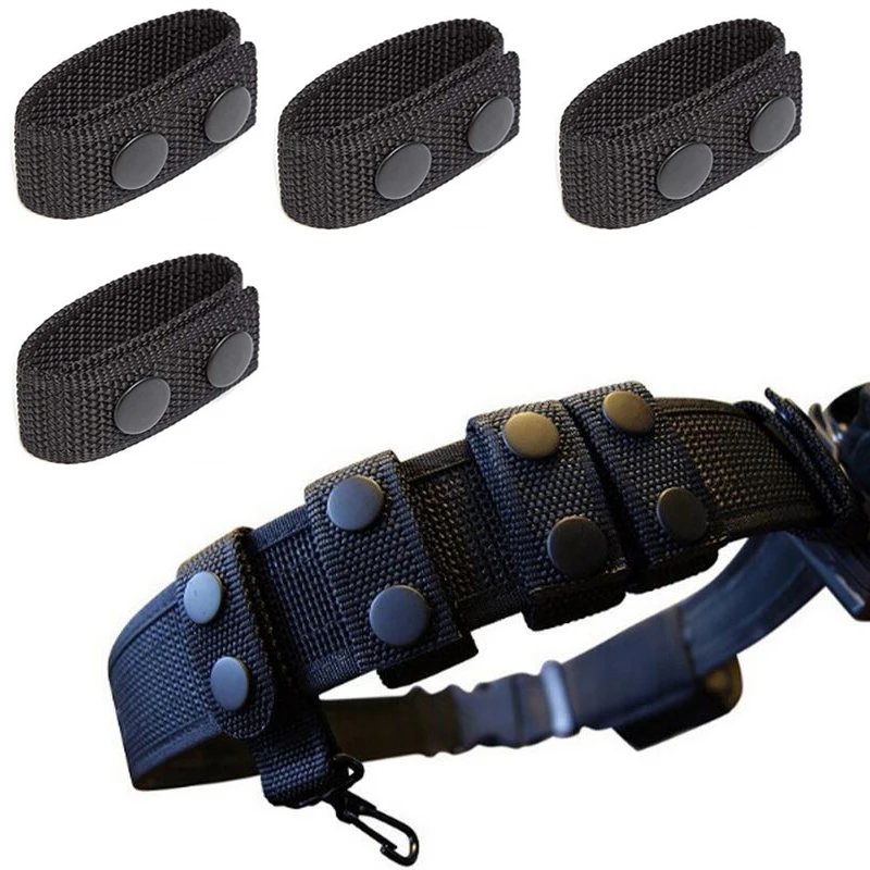 4Pcs Tactical Belt Buckle Heavy Duty Belt Keeper Portable Webbing Strap ...