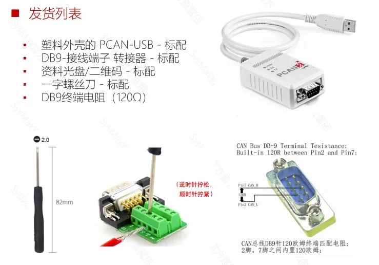 Pcan-usb Compatible With Ipeh-002022/002021 Windows PCAN2 Plus PCAN2 ...