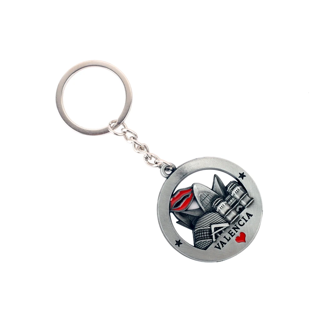 Valencia-Logo-Charm-Keychain-Spanish-Style-Jewelry-Bag-Pendant-Key ...