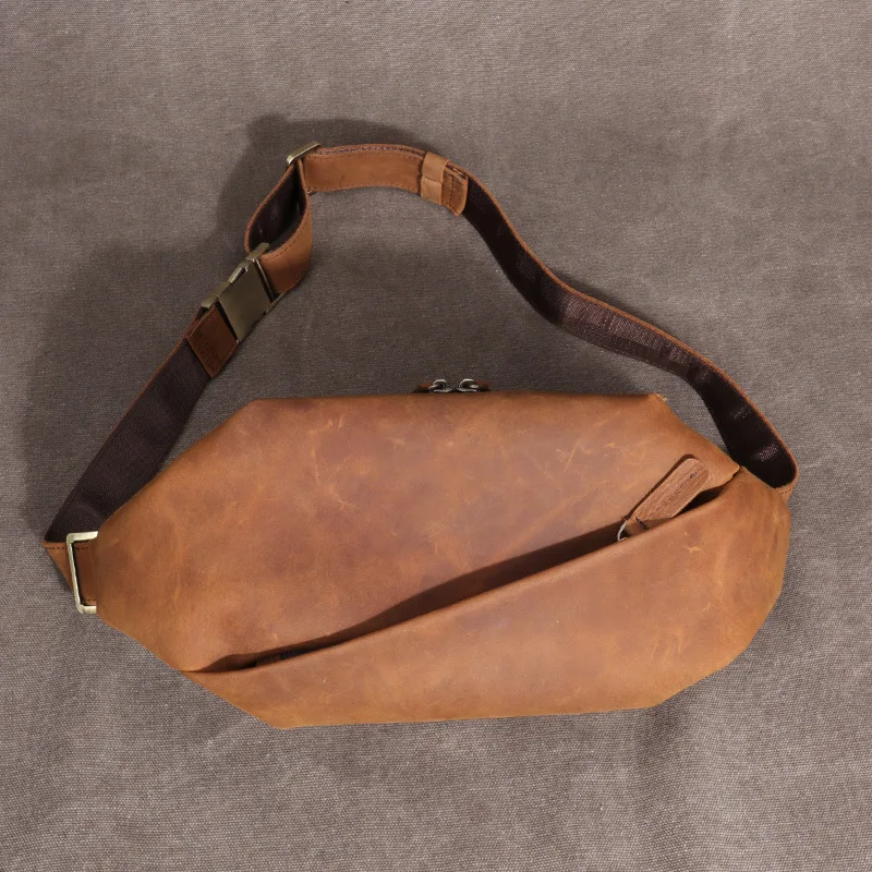 New-men-s-Genuine-Leather-Chest-Bags-Outdoor-Riding-Diagonal-Messenger ...