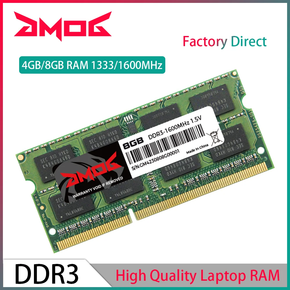 GMOG-DDR3-Memory-4GB-8GB-1333MHz-1600MHz-RAM-PC3-10600-12800-SODIMM ...