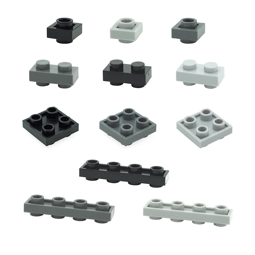 50PCS-1x1-1x2-2x2-1x4-w-knobs-both-sides-Special-Plates-DIY-Technical ...