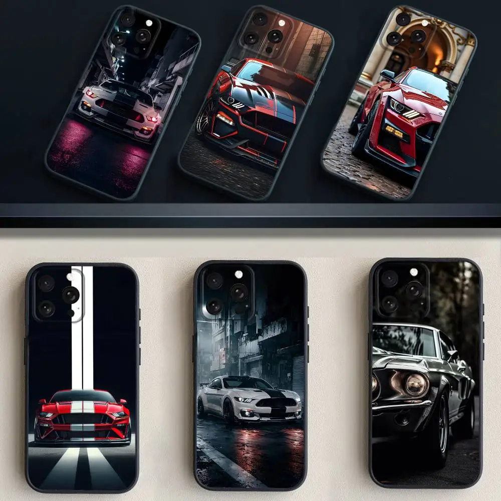 F-Fords Car M-Mustang Phone Case For iPhone 16,15,14,13,12,11 Plus,Pro ...