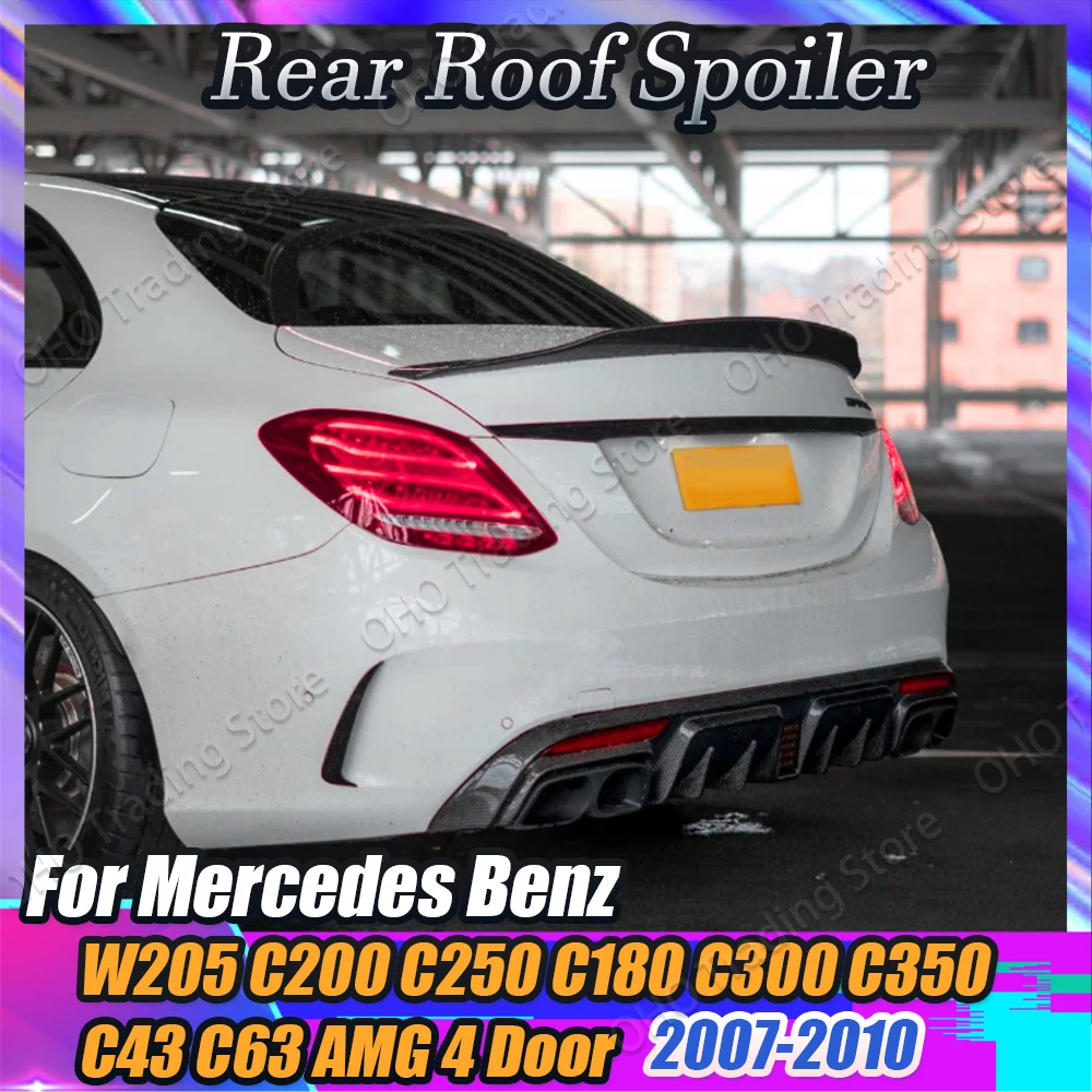 Car-Rear-Trunk-Spoiler-For-Mercedes-Benz-C-Class-W205-C180-C200-C250 ...