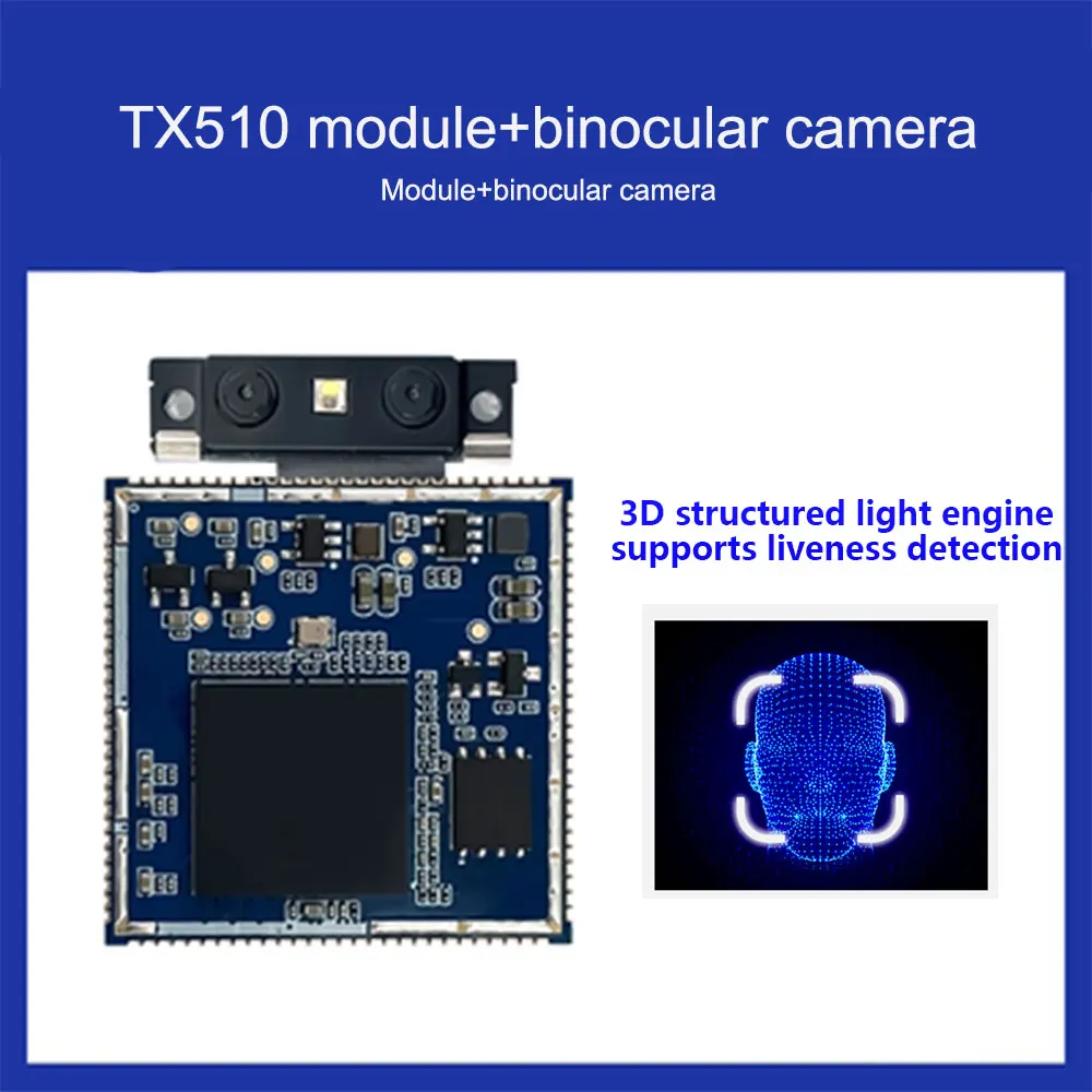 New-AI-Face-Recognition-Module-HLK-TX510-3D-Binocular-Camera-Live-Detection-Discrimination ...