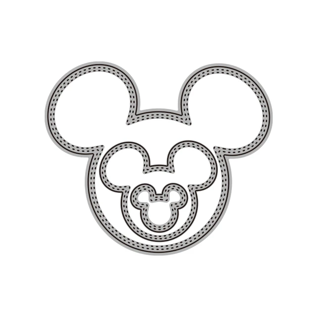 Mickey Mouse Ears Outline