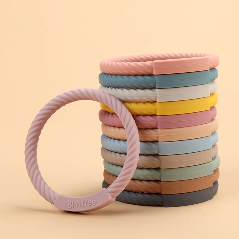 Safe Food Grade Baby Silicone Teether Bpa Free Newborn Handhold ...