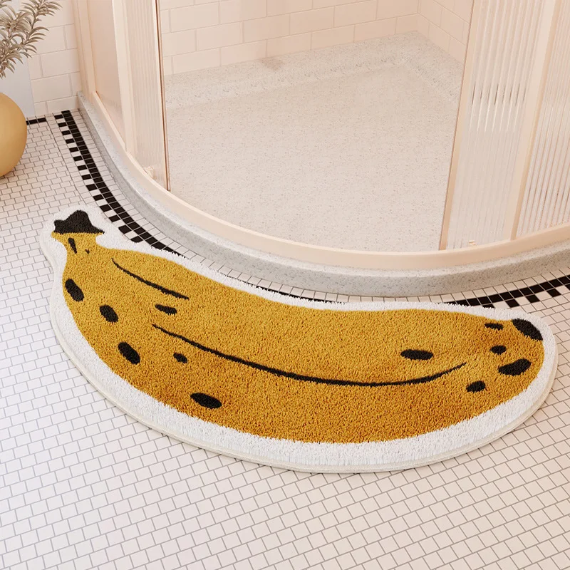 Arc-shaped-Bath-Mats-Non-slip-Bathroom-Mat-Banana-Eggplant-Shaped-Tub ...