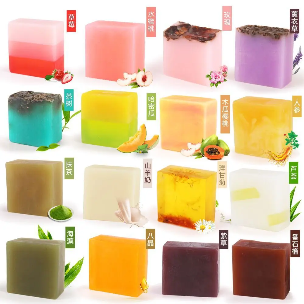 Jelly-Essential-Oil-Soap-Sea-Salt-Two-color-Transparent-Sheets-Handmade ...