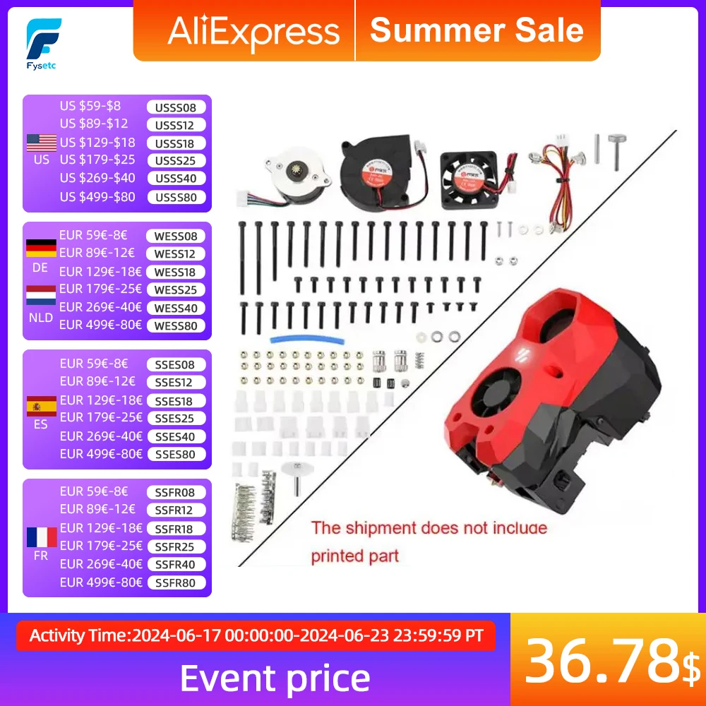 Voron-Stealthburner-Kit-SB-Hotend-Extruder-ABS-Stealth-Burner-Kit-with ...