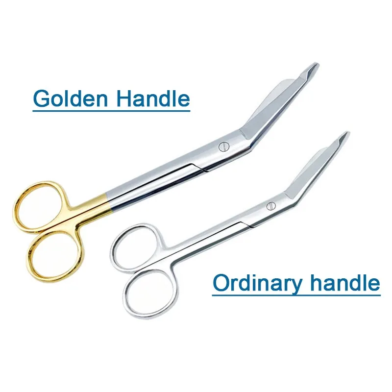 14cm 18cm Long Stainless Steel Gauze Bandage Scissors Golden Handle ...