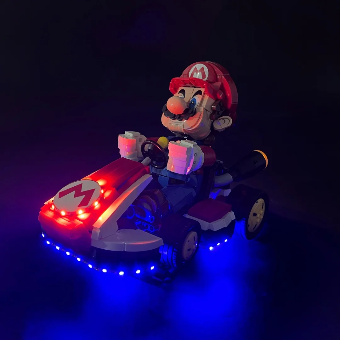LED Light Kit For 72037 Mario & Standard Kart Building Blocks ...