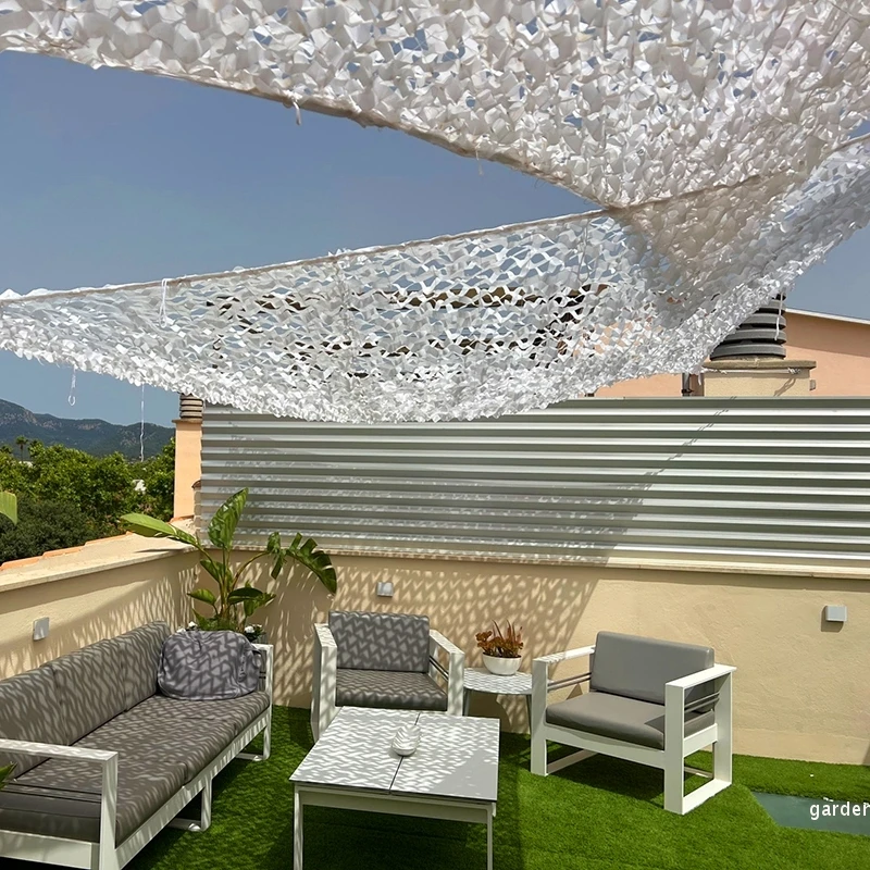 White-Camouflage-Net-Hiding-Mesh-Sunshade-Net-Outdoor-Awning-Canopy ...