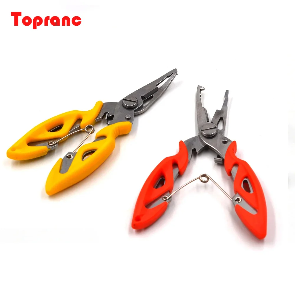 Topranc Multifunction Fishing Plier Scissor Braid Line Lure Cutter Hook ...