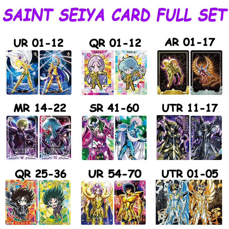 Original Kayou Saint Seiya Card Set Series 4 MR UR QR SR AR BSR Athena ...