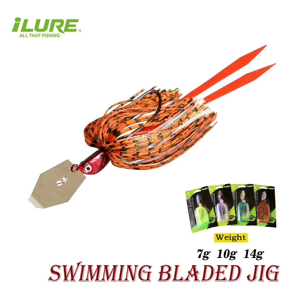 ILURE-7G10G14G-ChatterBait-Fishing-Lure-Blade-Metal-Bait-With-Rubber ...